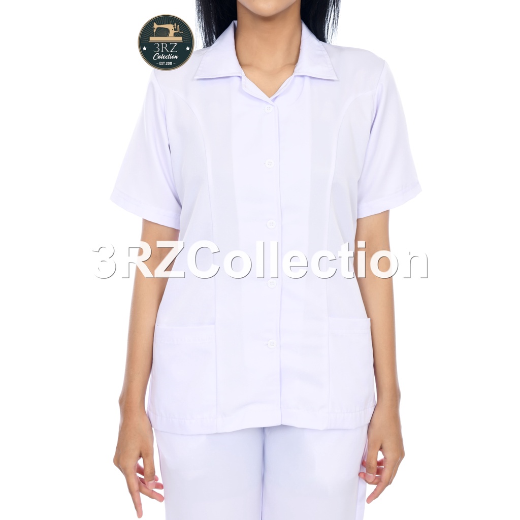 Jual Setelan Seragam Pns Putih Wanita Tangan Pendek Baju Dinas Putih ...