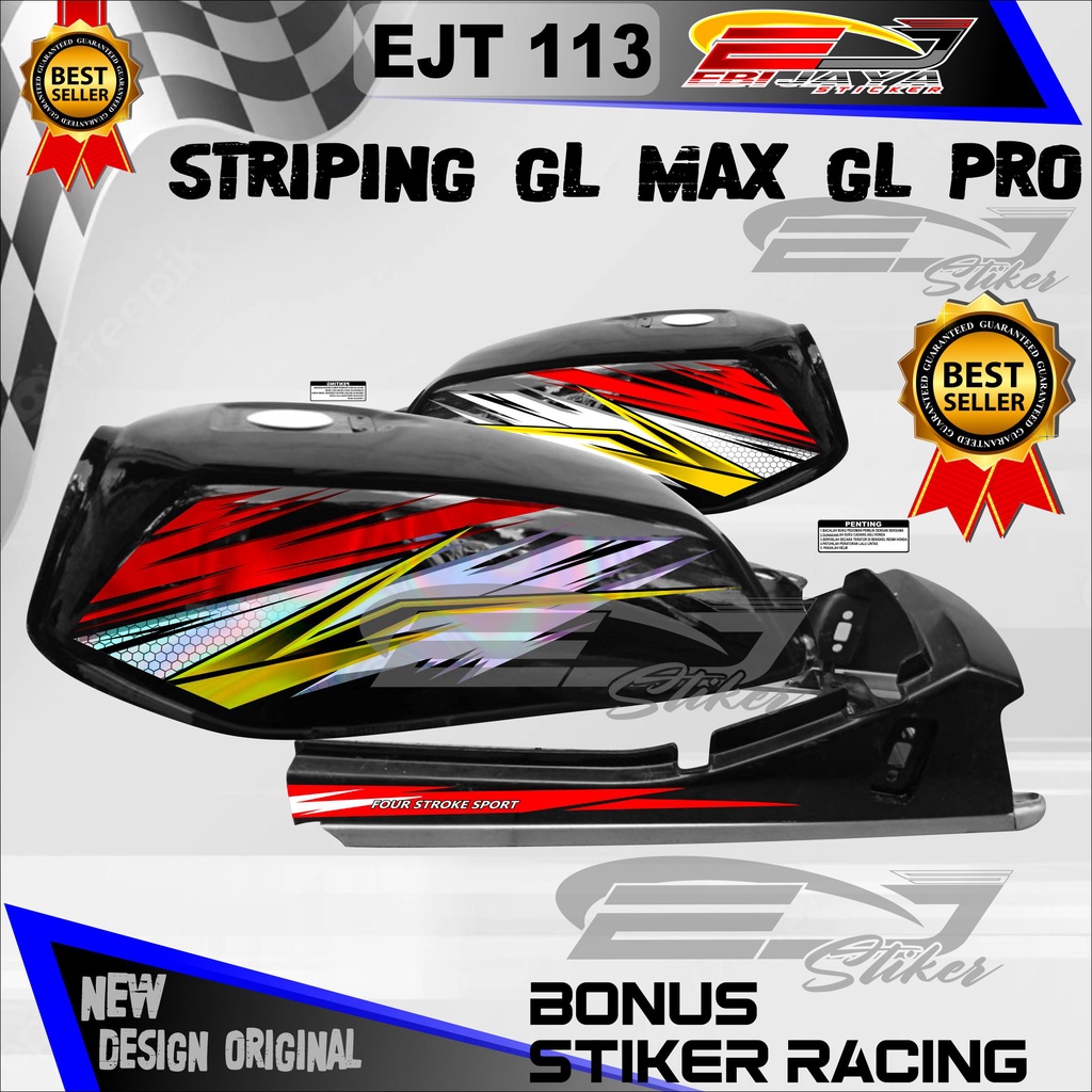 Jual STRIPING STICKER VARIASI GL PRO / STIKER STRIPING GL MAX / STIKER ...
