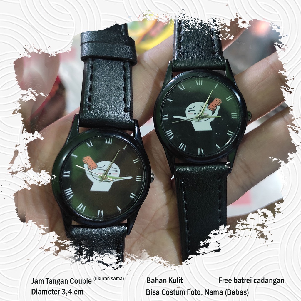 Jual JAM TANGAN COUPLE COSTUM FOTO DAN NAMA | Shopee Indonesia