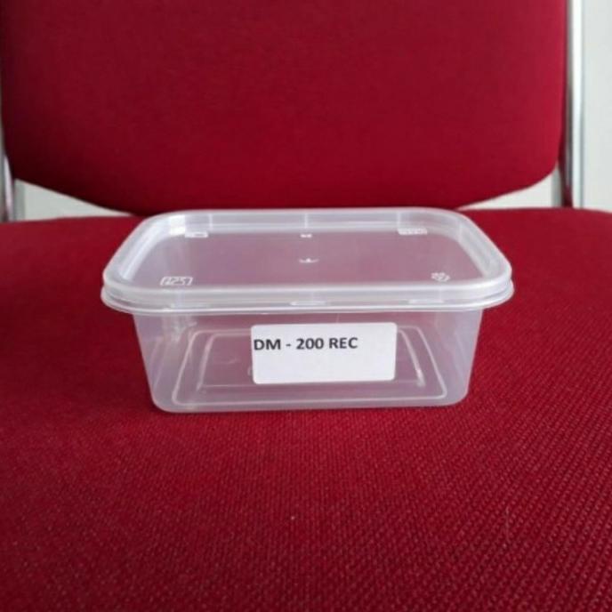 Jual Thinwall Dm 200ml Rec Mangkok Kotak Plastik Tw Rectangle Isi