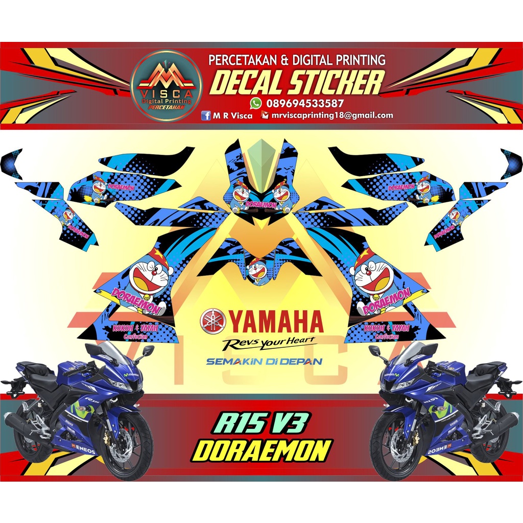Jual Decal R15 V3 - decal R15 V3 fullbody - Decal Yamaha R15 V3 ...