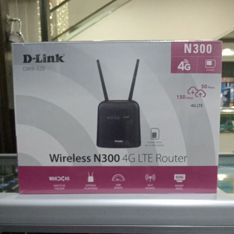 Jual D-link DWR-920 Wireless N300 4g LTE Router | Shopee Indonesia