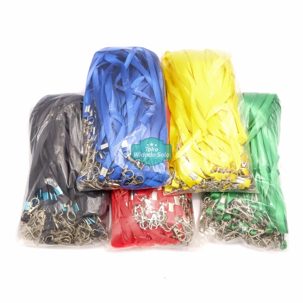 Jual 1 PACK ISI 50 BUAH Tali Lanyard ID Card Gantungan Name Tag Cangkol ...