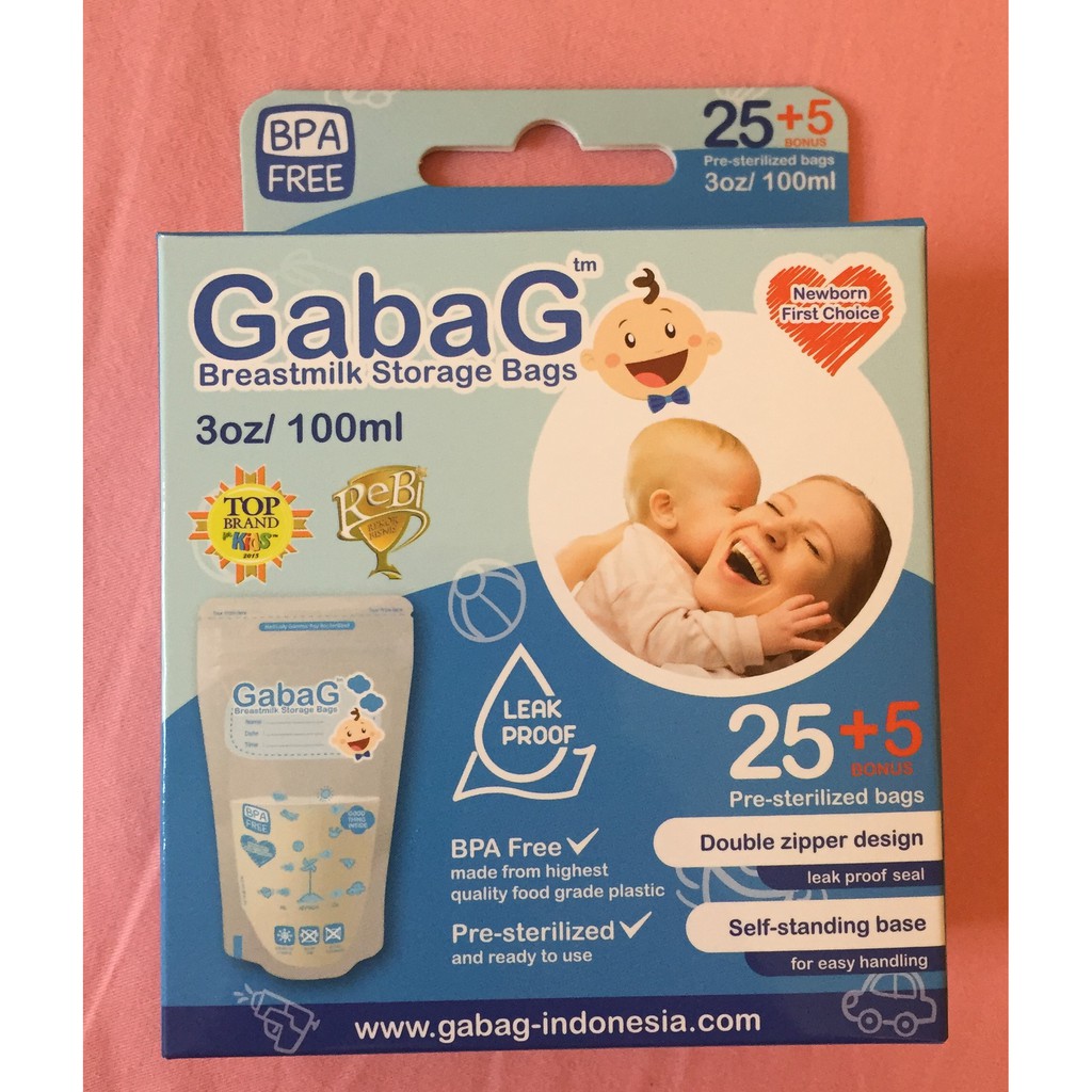 Jual Gabag Kantong ASI Biru 100ml (30 pcs) | Shopee Indonesia
