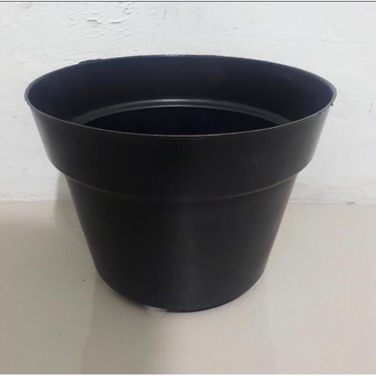 Jual Pot Bunga Murah/Pot Tanaman / Pot plastik hitam uk 20cm | Shopee ...