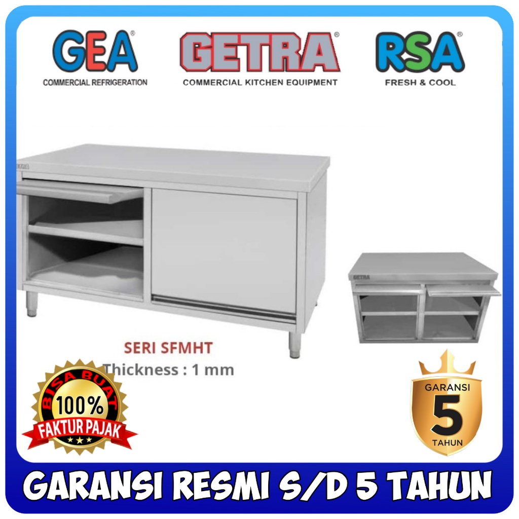 Jual GETRA SFMHT-150 KITCHEN CABINET STAINLESS WITH LIFT UP SLIDING ...