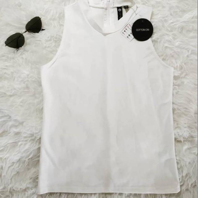 Jual tank top putih | Shopee Indonesia