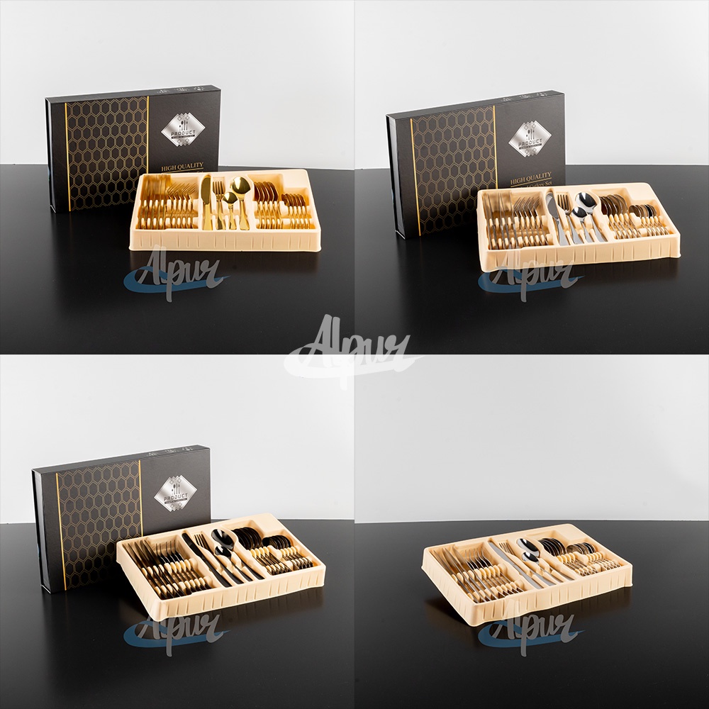 Jual Remoda Sendok Set Cutlery Set Tableware 24 Set Stainless Steel ...