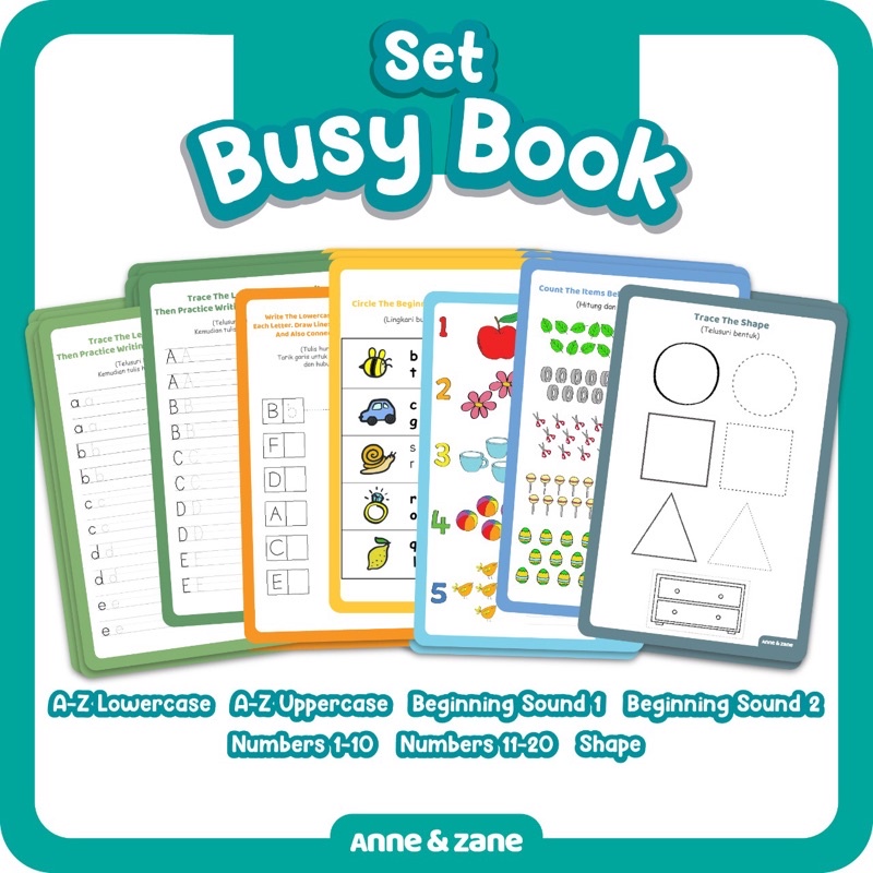 Jual Busy Book Series / Busy Books / Wipe and Clean / Mainan Edukasi ...