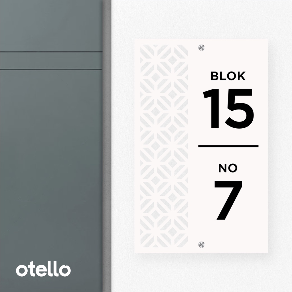 Jual Custom Papan Alamat Rumah Nomer No Rumah Modern UV Print Acrylic ...