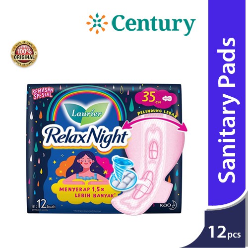 Jual Laurier Relax Night Wing 35cm 12s | Shopee Indonesia