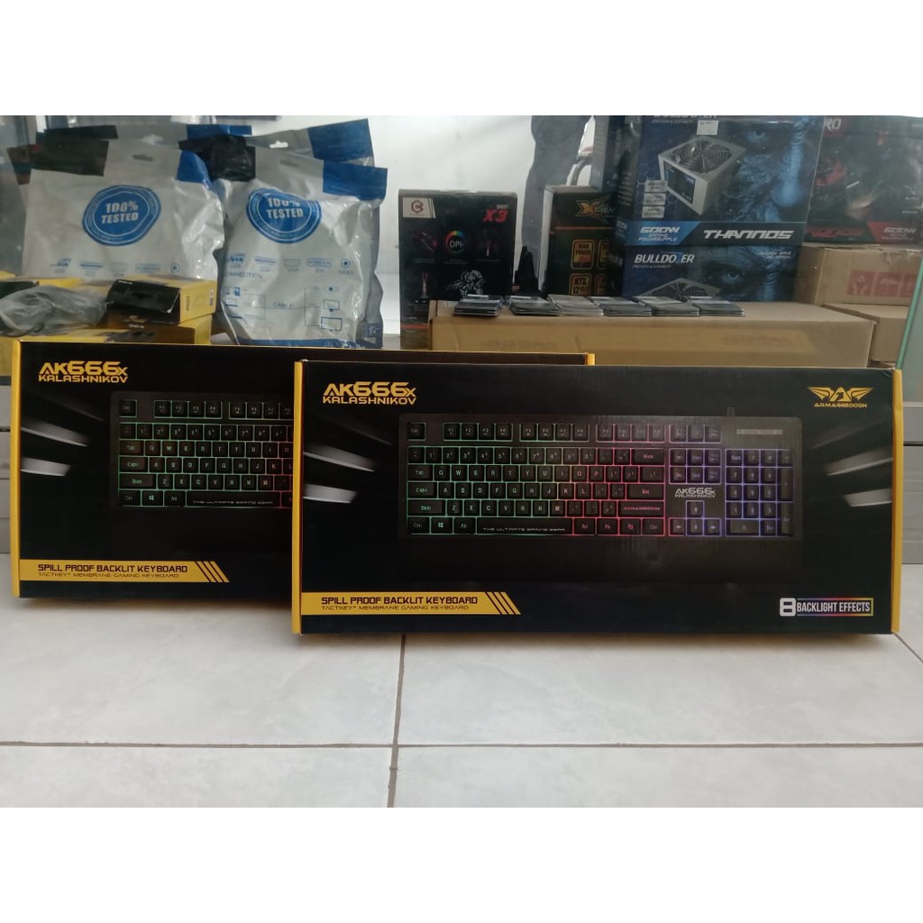 Jual Keyboard Gaming Armaggeddon AK666X Kalashnikov | Shopee Indonesia