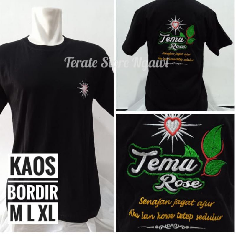 Jual Kaos Bordir PSHT Temu Rose Kaos Terate Temu Rose | Shopee Indonesia