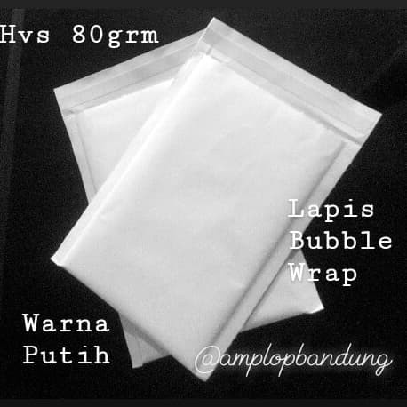 Jual amplop bubble padded envelope hvs putih A4, 25x30cm | Shopee Indonesia