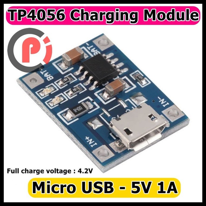 Jual Micro USB Battery Charging Module 1A 5V Charger Baterai TP4056 TP ...