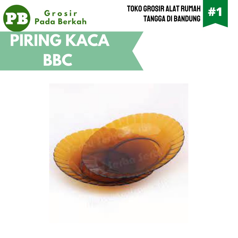 Jual Piring Makan Kaca BBC 9" Piring Beling 1 Lusin Tebal | Shopee ...