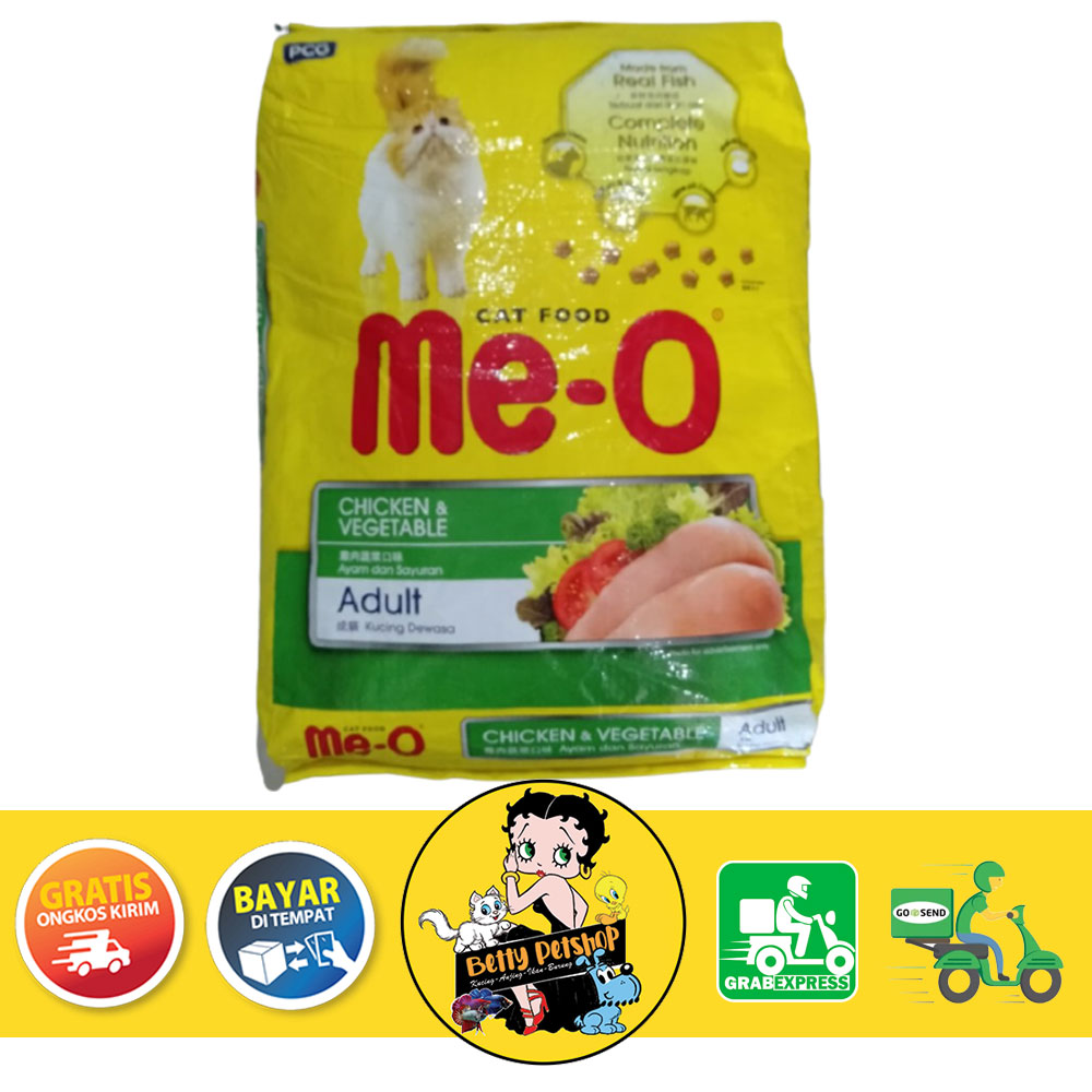 Jual ME-O / MEO CHICKEN & VEGETABLE MAKANAN KUCING ADULT 7KG | Shopee ...