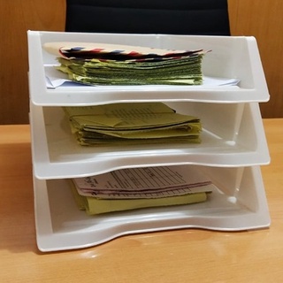 Jual Rak Kertas Dokumen Meja Elevated Tray Paper Tray F4 Warna Rak ...