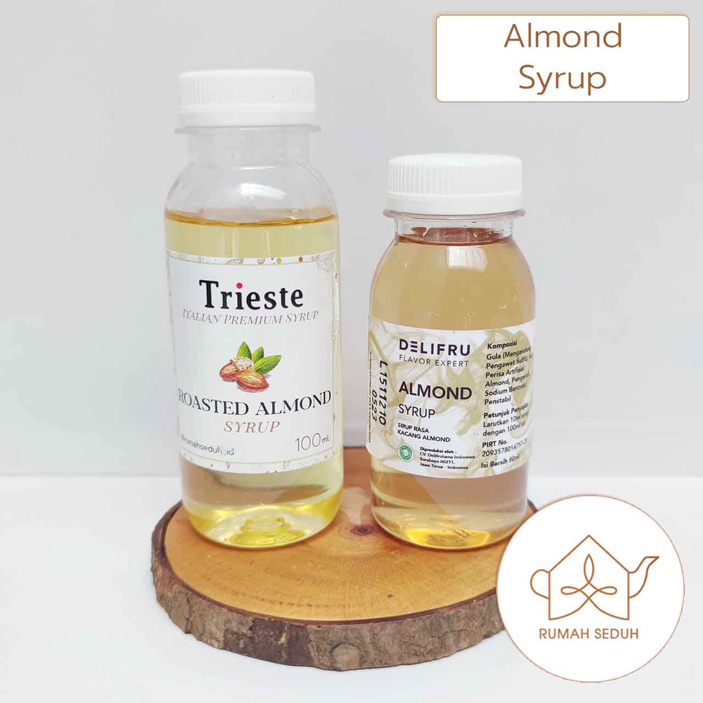 Jual 100 mL Roasted Almond Syrup merk Trieste Delifru kecil - Sirup ...