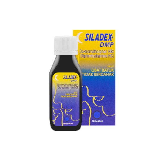 Jual Siladex DMP Sirup Obat Batuk Kering | Tidak Berdahak | Alergi 60ml ...