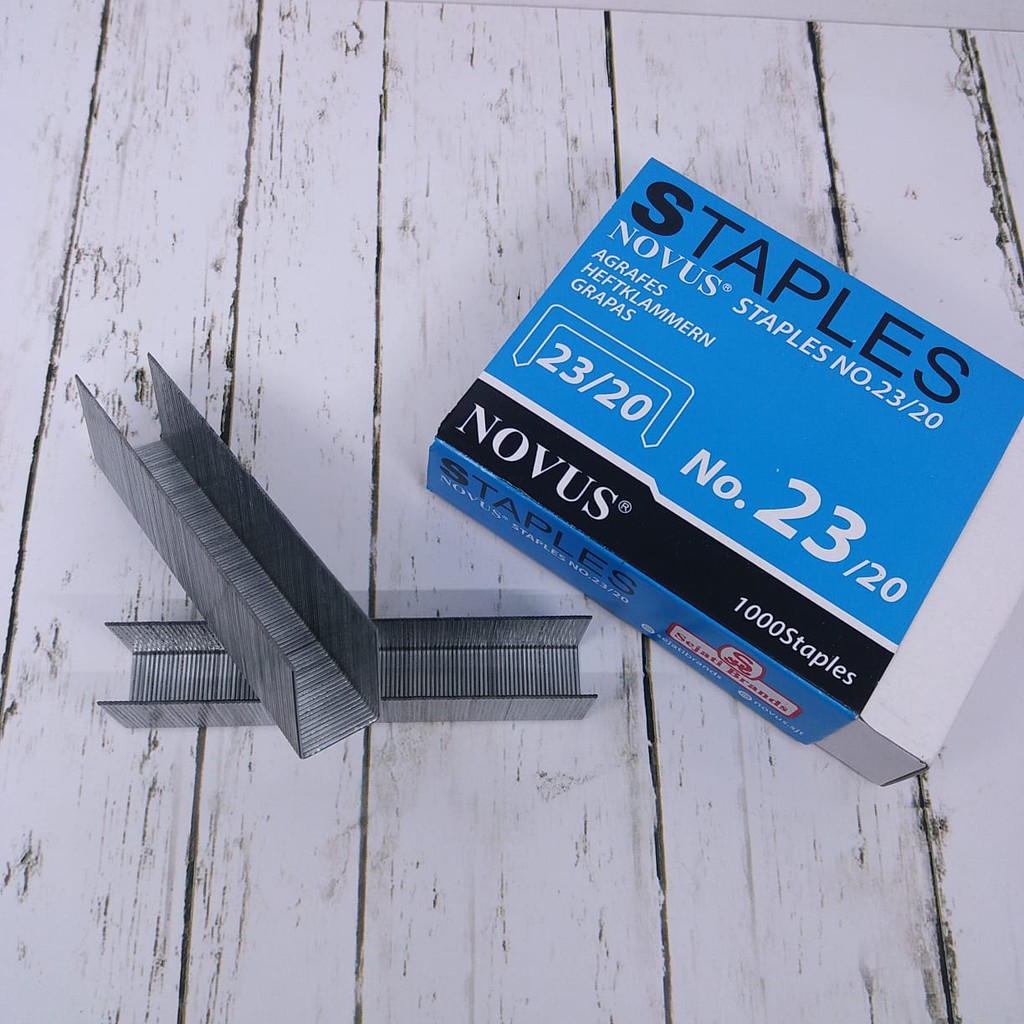 Jual Novus isi stapler 23/20 - Staples 20 mm | Shopee Indonesia
