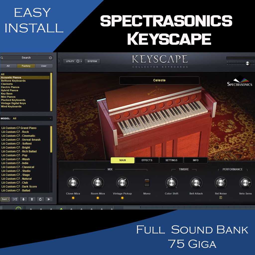 Jual Spectrasonics Keyscape Full Sound Bank 75 Giga | Shopee Indonesia