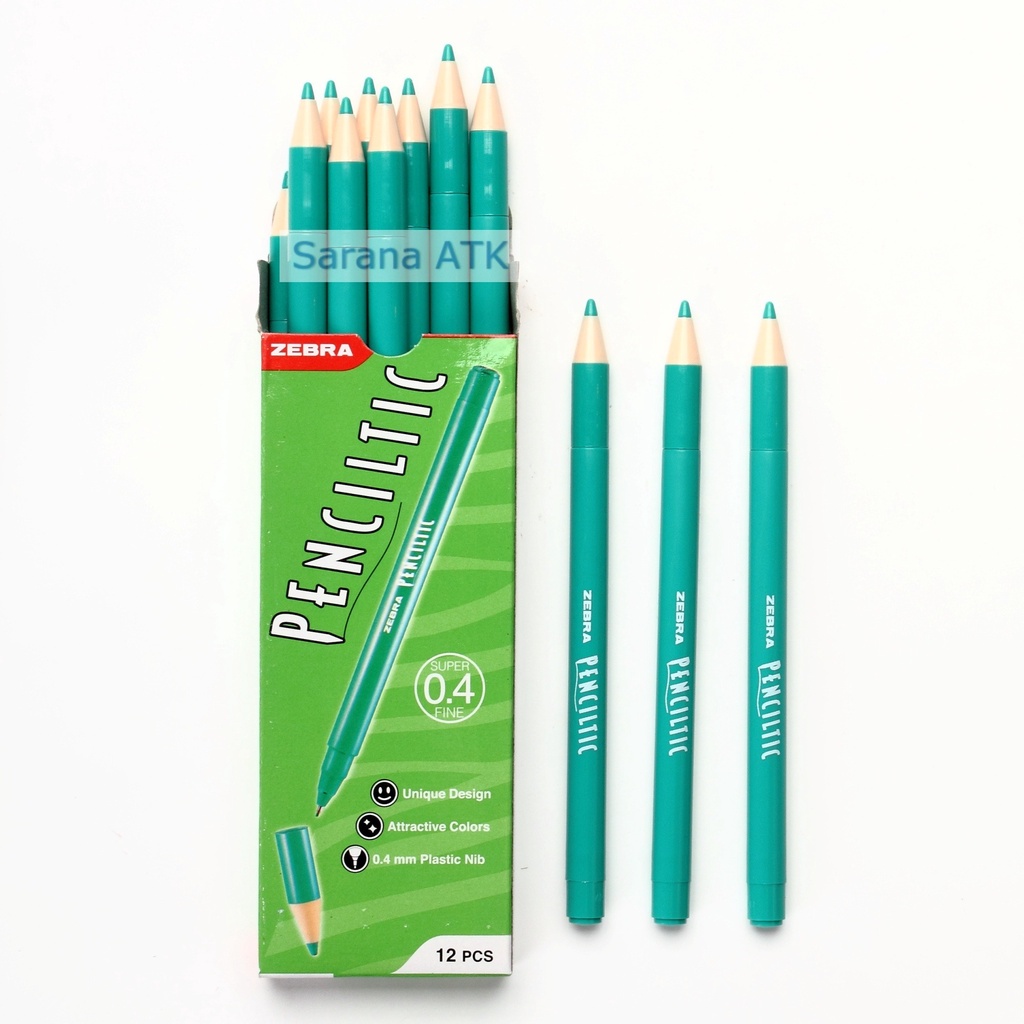 Jual Zebra Penciltic - Pulpen 0.4 Warna HIJAU [ 1 Pcs ] | Shopee Indonesia