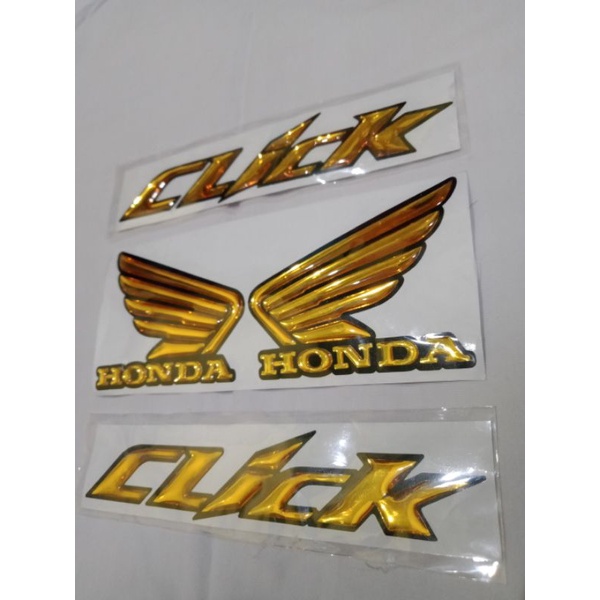 Jual Stiker Timbul Honda Click Gold | Shopee Indonesia