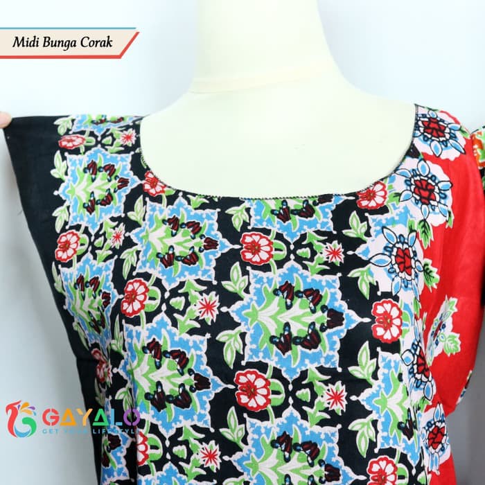 Jual Dijual DASTER MIDI BUNGA CORAK DASTER HAMIL DASTER CANTIK GROSIR ...