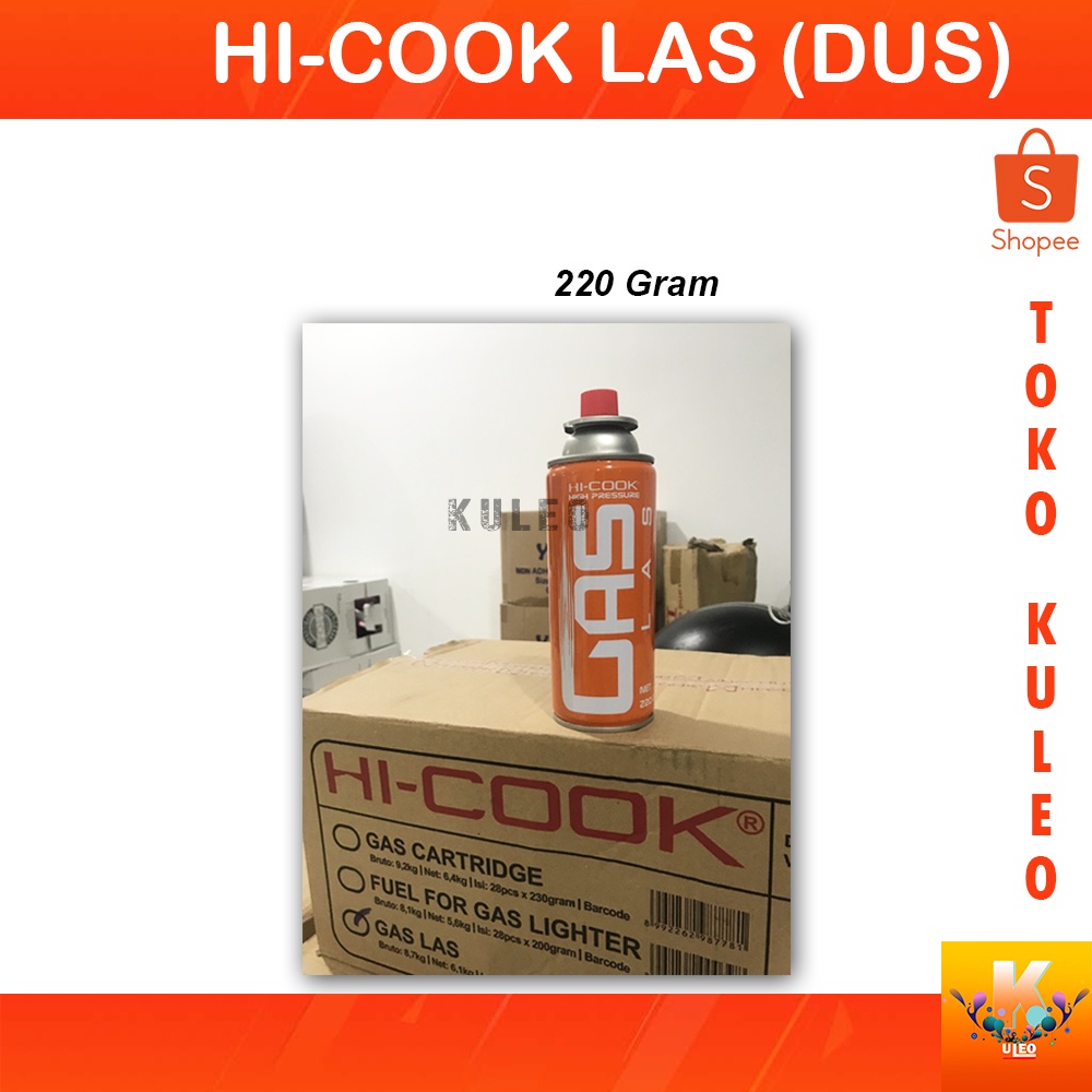 Jual Gas las hicook / Hi-cook / Hicook Las / Gas Portable / 1dus ...
