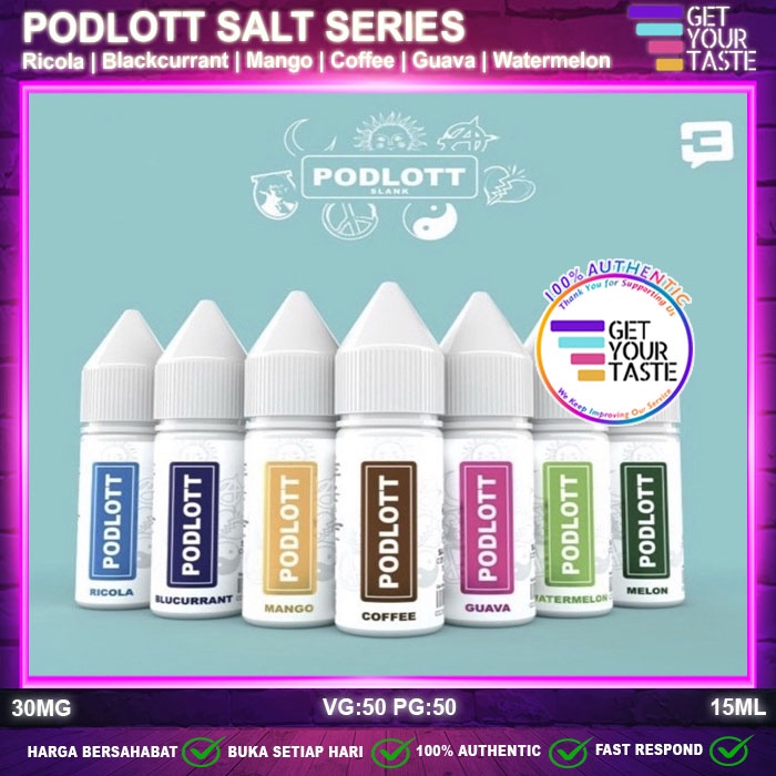Jual Liquid Podlott Salt Nic Series 15ML Saltnic by SLANK x TIGAC x VZ ...