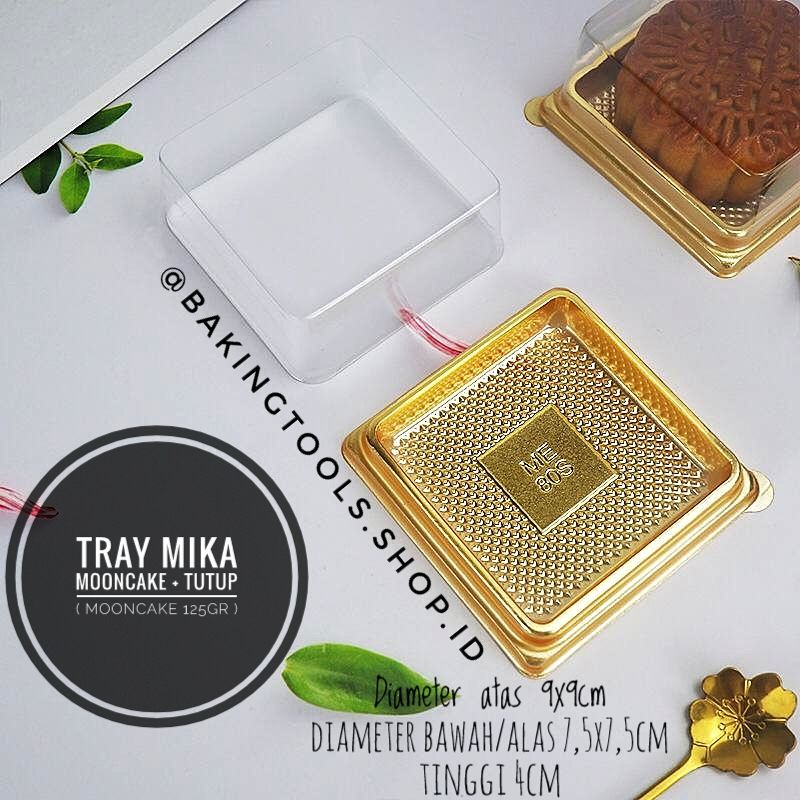 Jual Tray Mika Mooncake 125gr- ME 80S/ Tray Mika Puding Mooncake/Kue ...