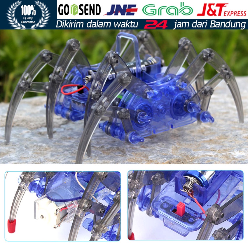 Jual STEM Hexapod Spider Robot Educational Assembles DIY Robot Laba ...