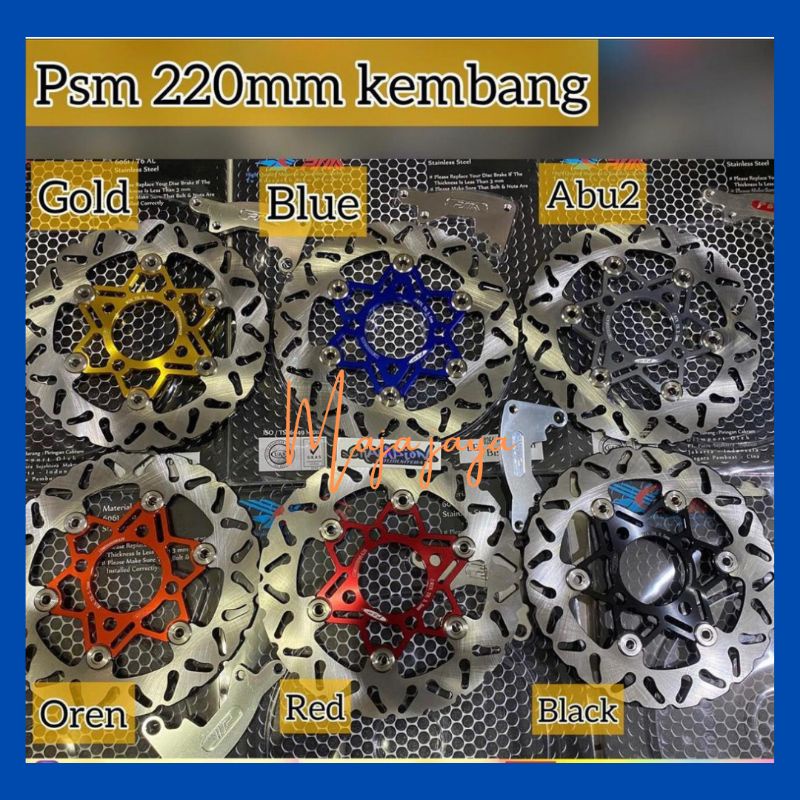Jual DISC BRAKE PIRINGAN CAKRAM DEPAN PSM RACING FLOTING 220MM MATIC ...