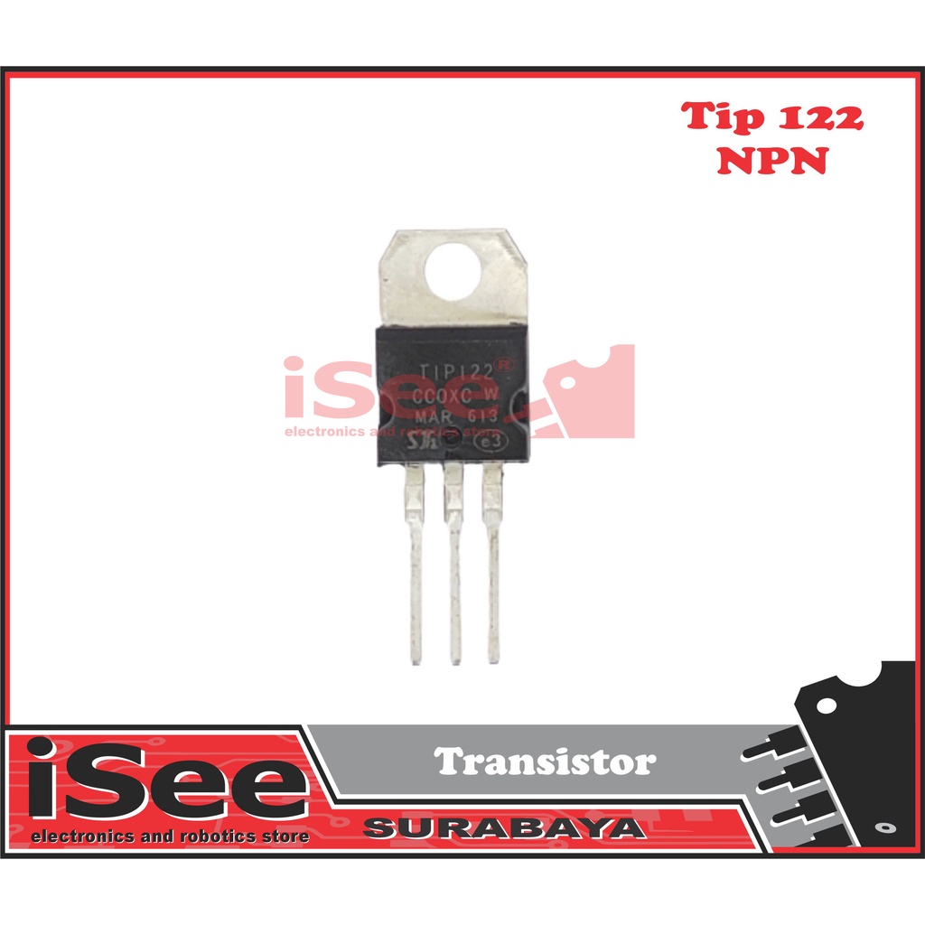 Jual TIP 122 TIP122 NPN 5A 100V Darlington Bipolar Power Transistor TO-220 | Shopee Indonesia