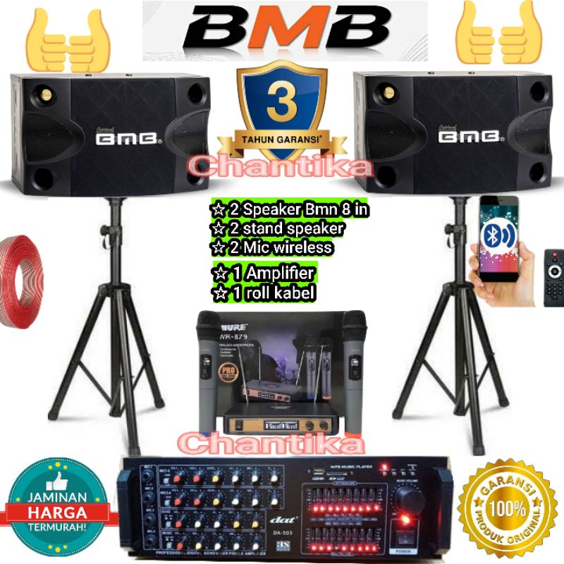 Jual paket karaoke set 2 Bmb 8 inch Paketan audio Rumah Home Theater Bluetooth | Shopee Indonesia
