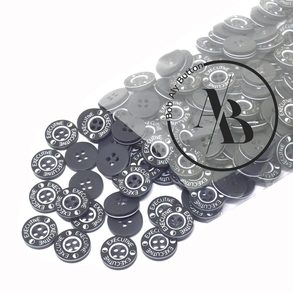 Jual KANCING KEMEJA SAFARI 12 MM HITAM PER 144 PCS KC EXECUTIVE 12 ...