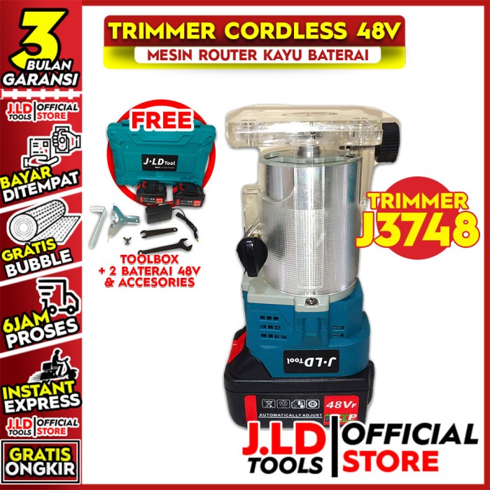 Jual Mesin Trimmer Cordless 48volt - Mesin Router Kayu - Mesin Profil ...