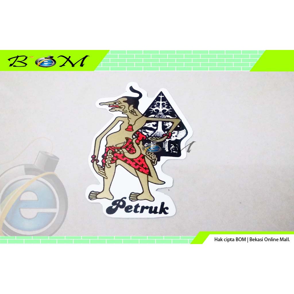 Jual sticker stiker gambar karakter wayang kulit petruk | Shopee Indonesia