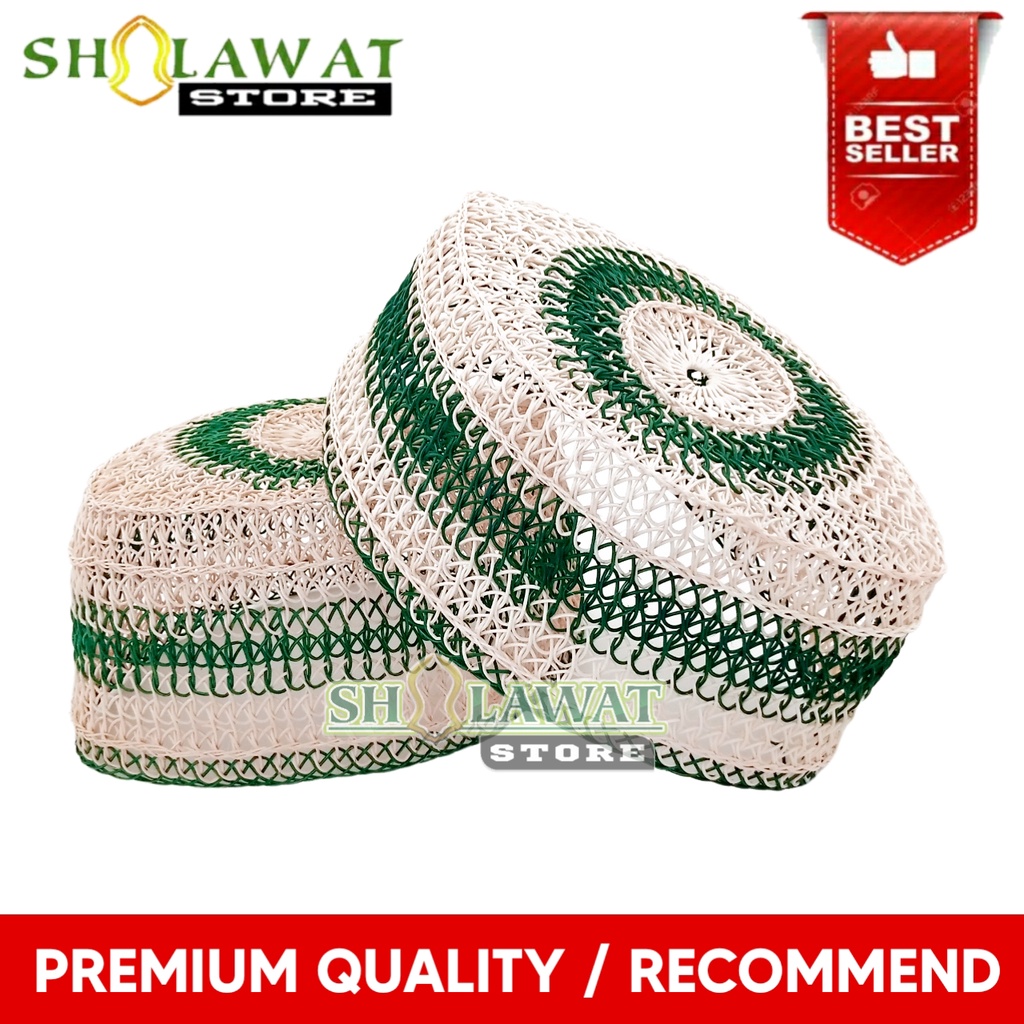 Jual [TERLARIS] Peci Rotan Kombinasi Warna / Kopyah Rotan / Songkok Rotan / Kopiah Rajut Rotan ...