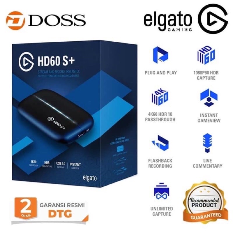 Jual Elgato hd60 s+ game capture stream and record HD60 Plus HD60s ...