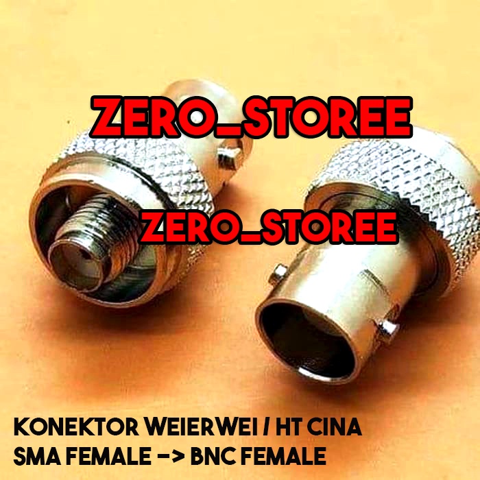 Jual Werwei konektor Weierwei SMA female ke BNC female Konektor 3288 SMA cewe ke BNC cewe ...
