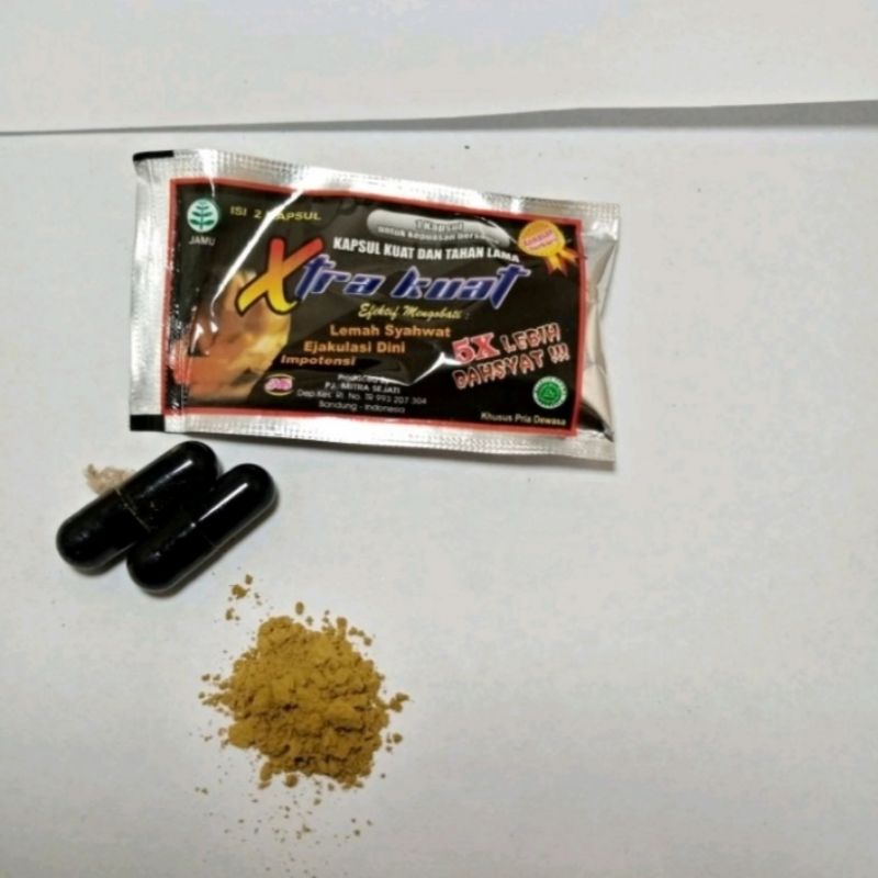 Jual Xtra Kuat Jamu Herbal Obat Kuat Pria Dan Tahan Lama 1 Sachet Isi 2 ...