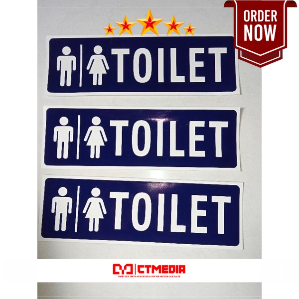 Jual STIKER TOILET UK 23x7,5cm | Shopee Indonesia
