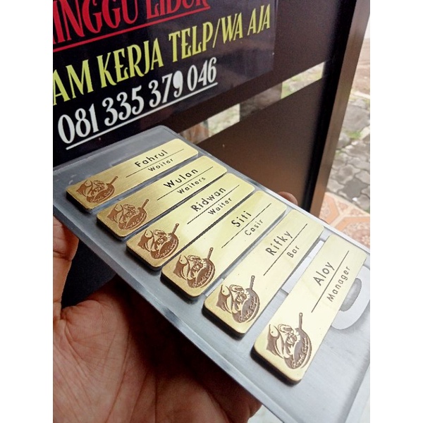 Jual name tag / nama dada DOKTER CAFE KANTOR OFFICE BEAUTY CARE DENTAL ...