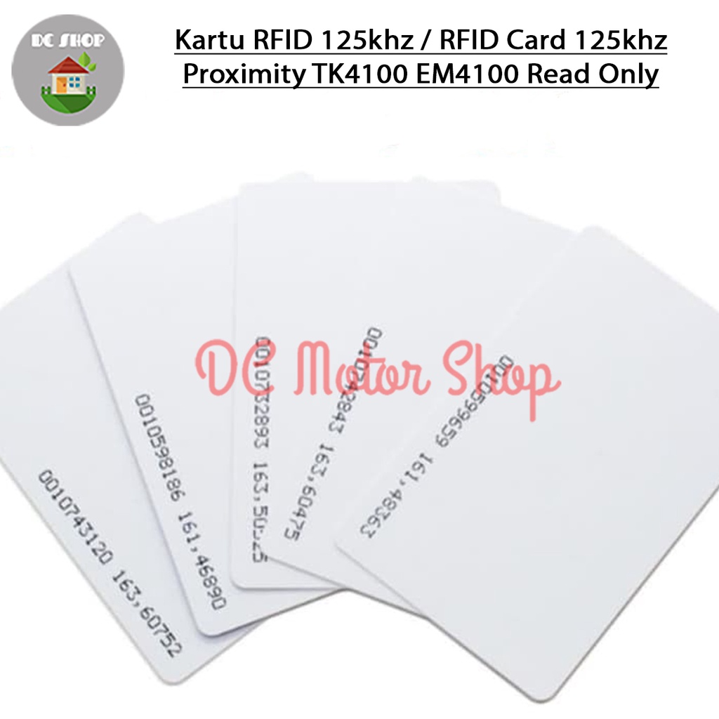 Jual Kartu Rfid 125khz   Rfid Card 125khz Proximity Tk4100 Em4100 Read 