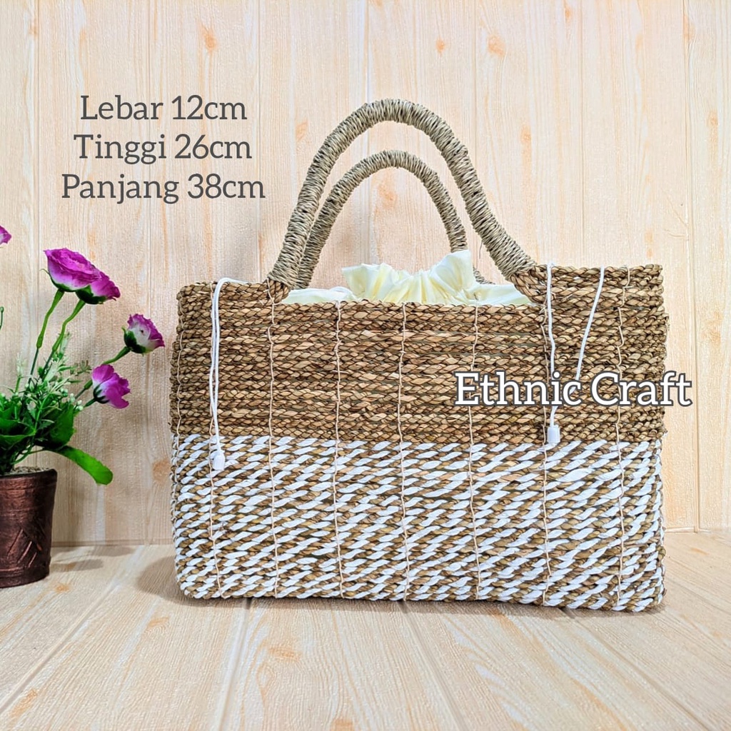Jual TAR RARA GINTIR KOTAK KOMBINASI TAS ANYAMAN PANDAN TAS PANDAN TAS ...