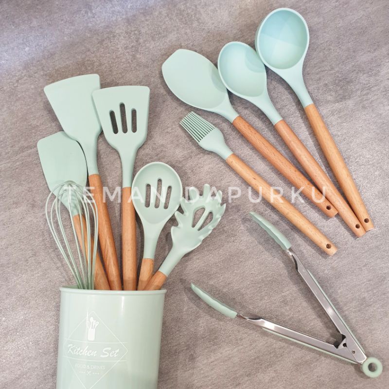 Jual Alat masak / Kitchen Utensil Silicon Set (sutil erus japit kocokan ...
