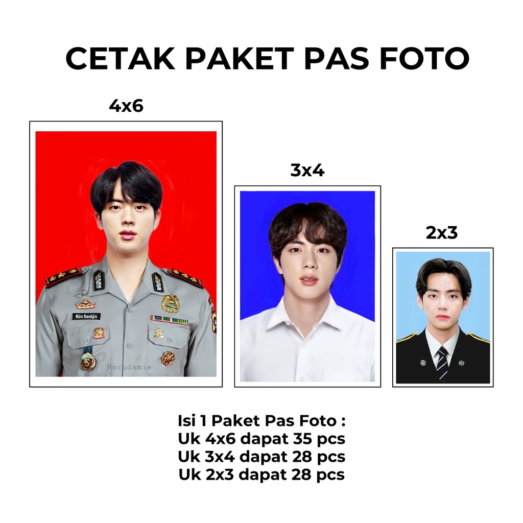 Jual Custom Cetak Paket Pas Foto Murah 4x6-3x4-2x3 cm | Shopee Indonesia