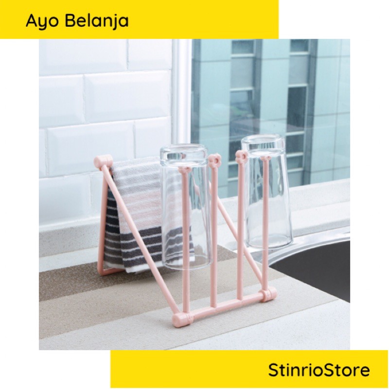 Jual Stand Holder Dapur Lipat Organizer Pengering Lap Serbaguna ...